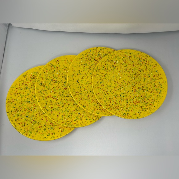 Zak Designs | Dining | Zak Designs Yellow Confetti Melamine Dinner ...